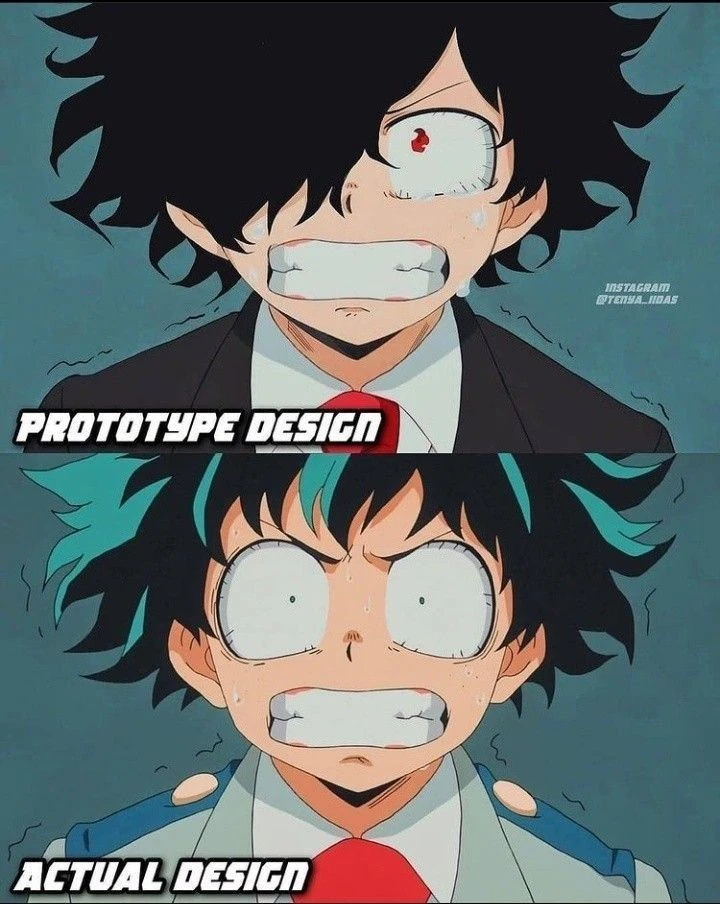 OMFG, IZUKU COULD HAVE BEEN EMO!!! THIS HIS ORIGINAL DESIGN | Fandom
