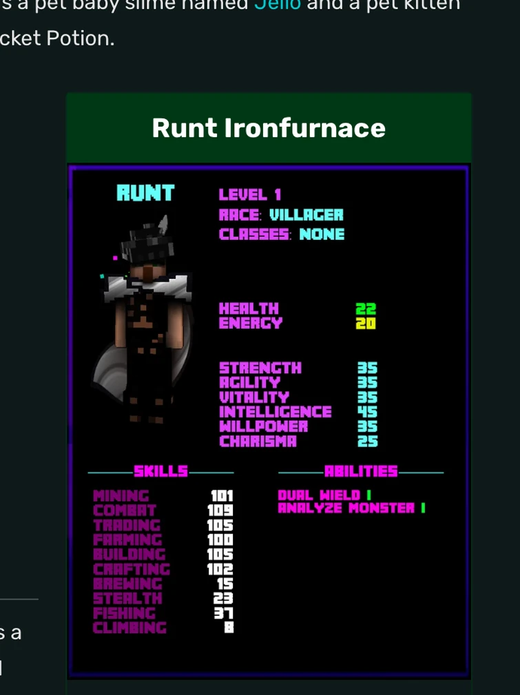 Runt stats pic reliable? | Fandom