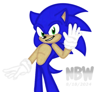 My new Sonic render, from last night | Fandom