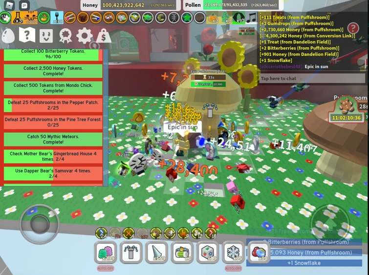 Epic Puffshroom In Sunflower: Beesmas 2021 vs Beesmas 2022 vs Between ...