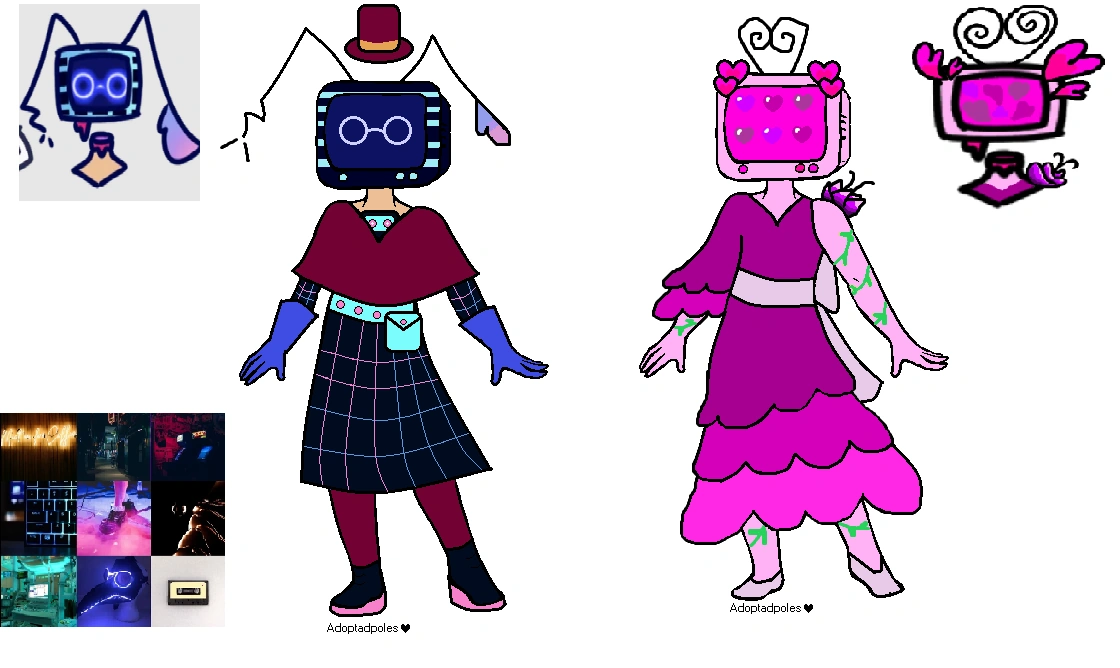 TV Head OC Fullbodies (Feel free to make Headcanons for these two ...