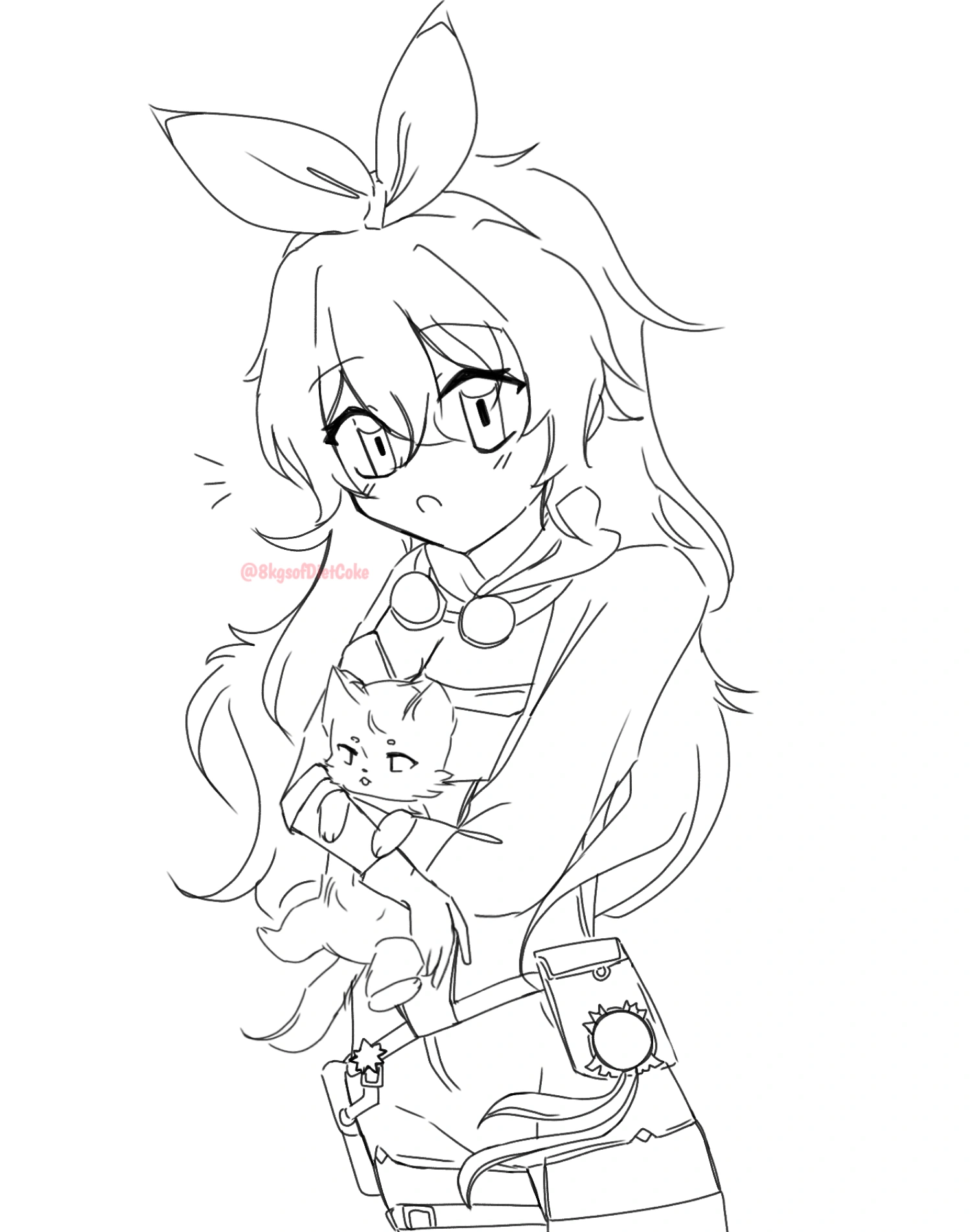 amber fanart/lineart :D (WIP 1/2) | Fandom