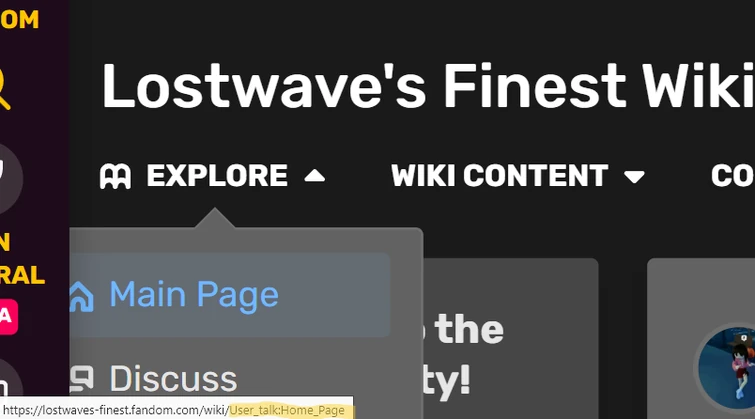 @BlumeCity, Can you replace this with Lostwave's_Finest_Wiki:Home | Fandom