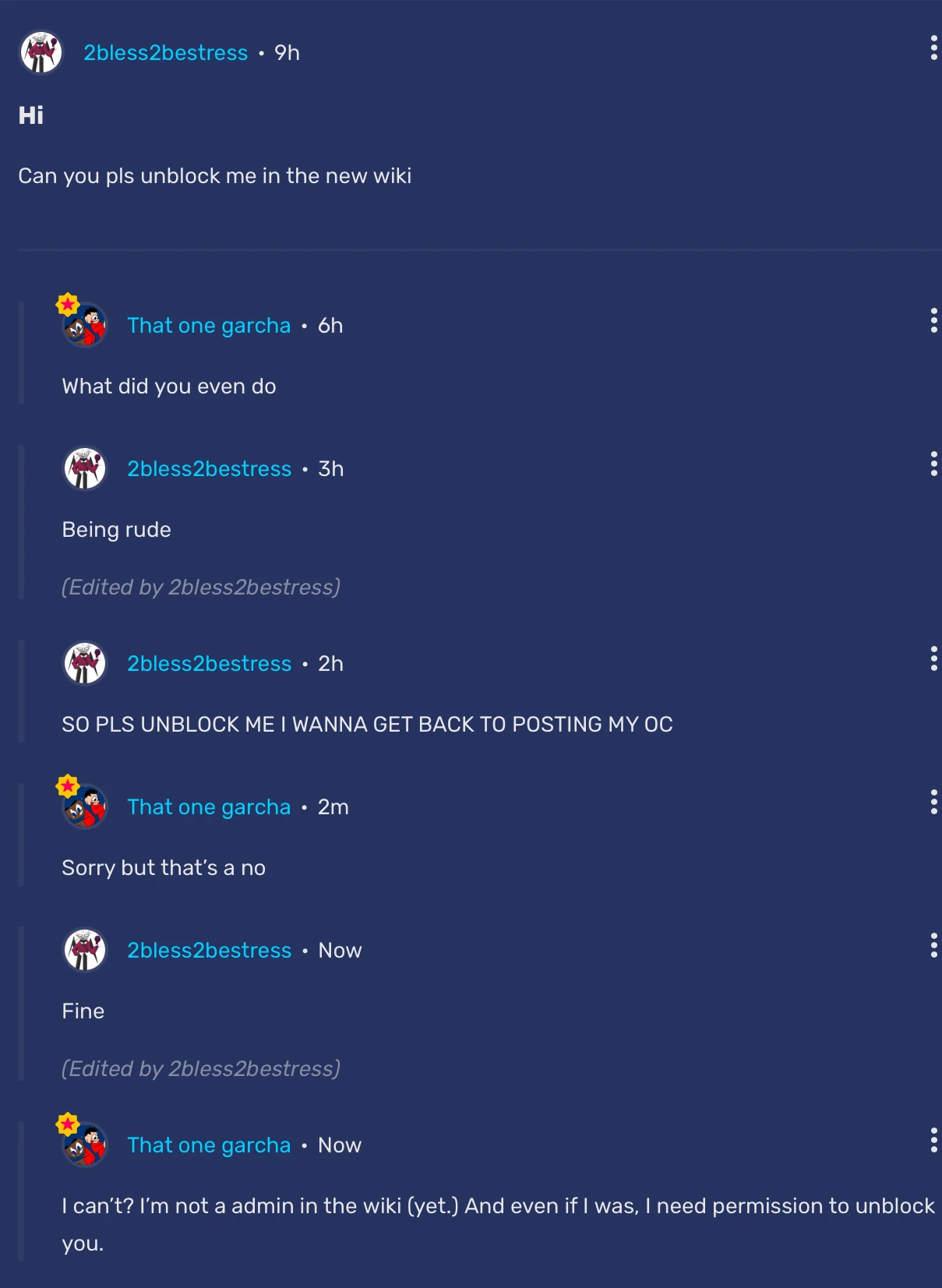 Bro, please stop | Fandom