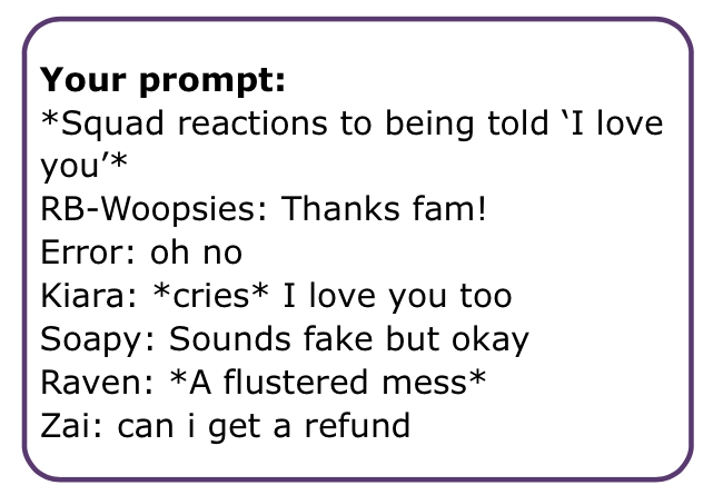 silly prompts that probably make no sense | Fandom