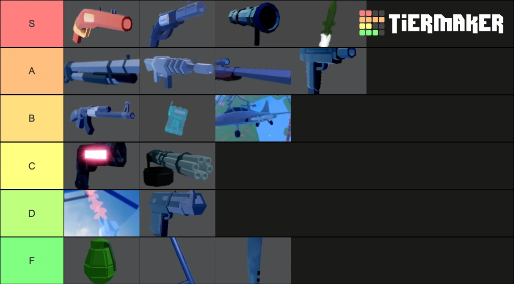 KINGALMOND227's Jailbreak Gun tier list | Fandom