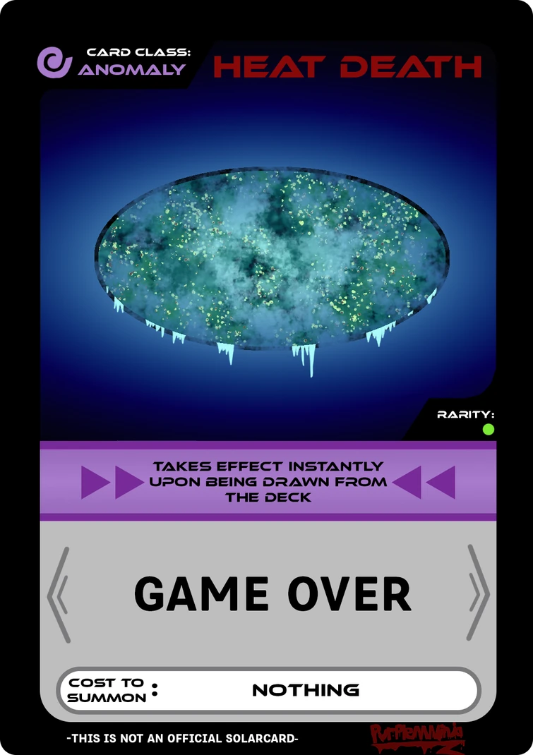 Heat Death (of the universe) solarcard | Fandom