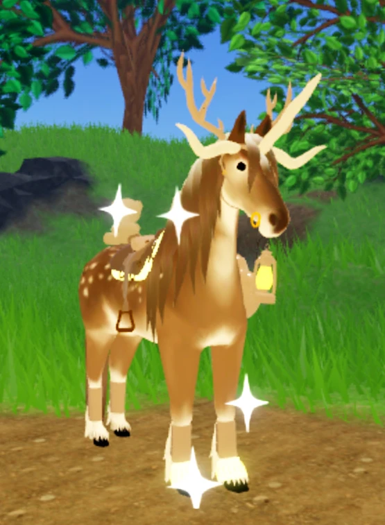 horned fawn in full bloom | Fandom