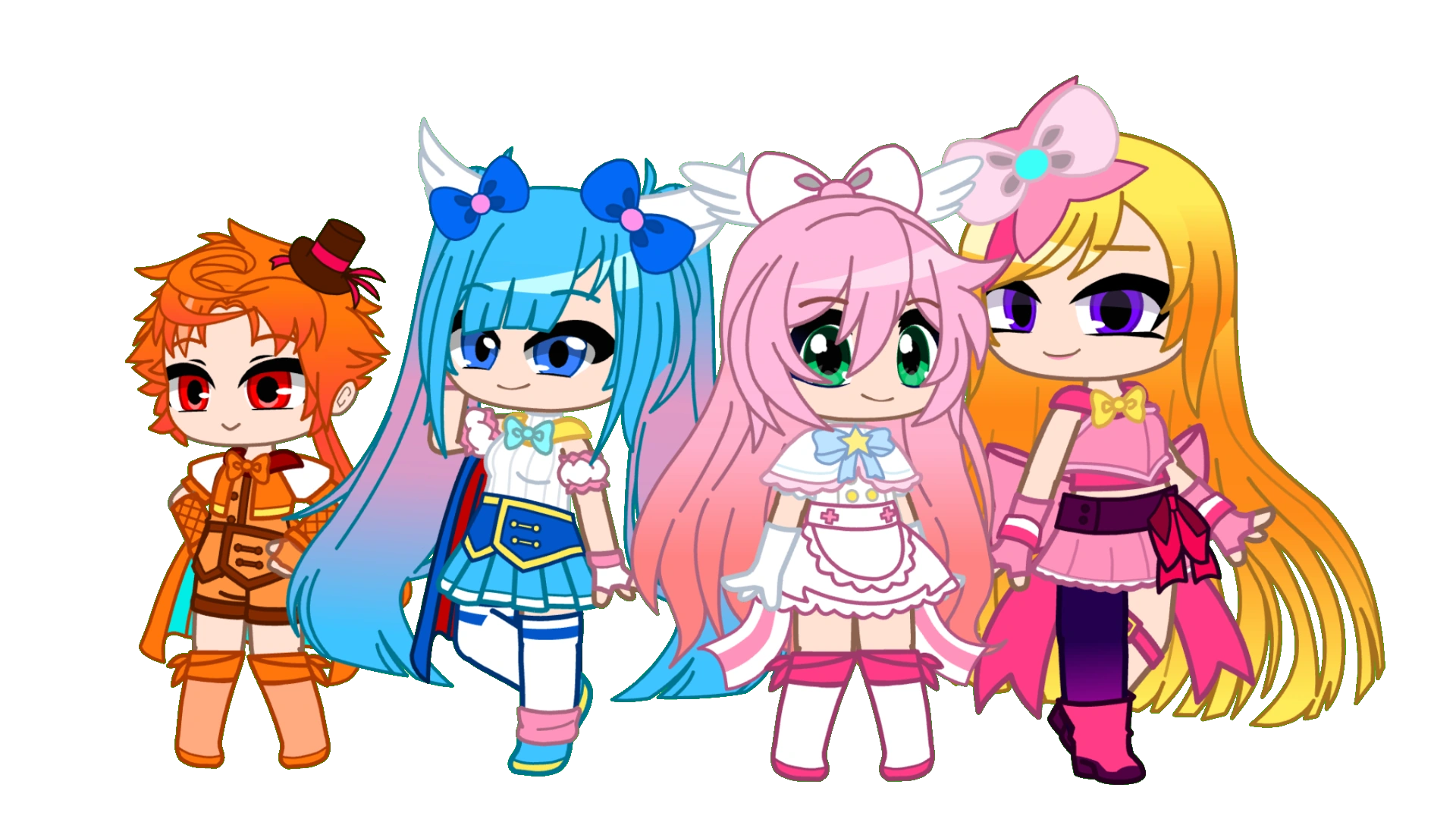 All 4 Hirogaru Sky Cures in Gacha Club | Fandom