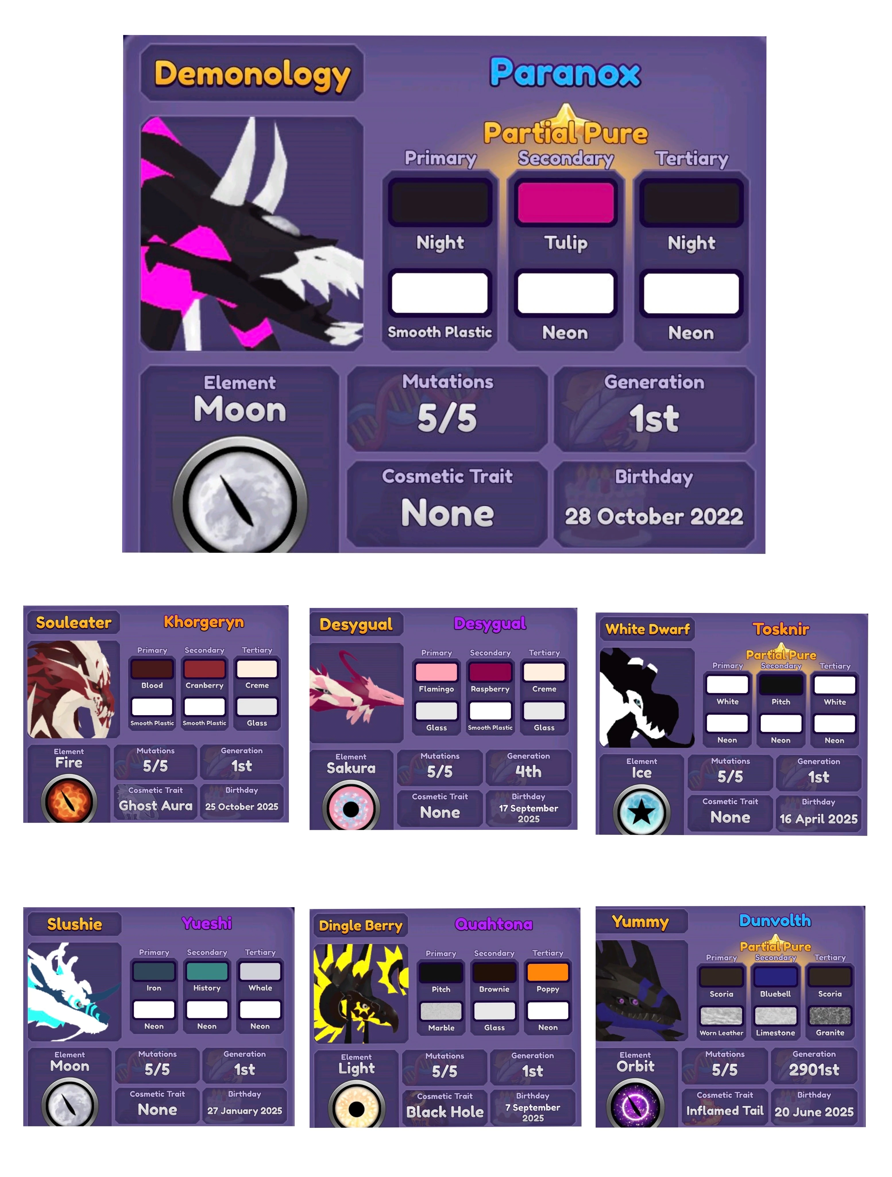 Selling the following dragons! | Fandom