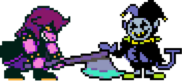 Near Pure Evil Discussion Susie And Jevil From Deltarune Chapter 1 Weird Route Fandom