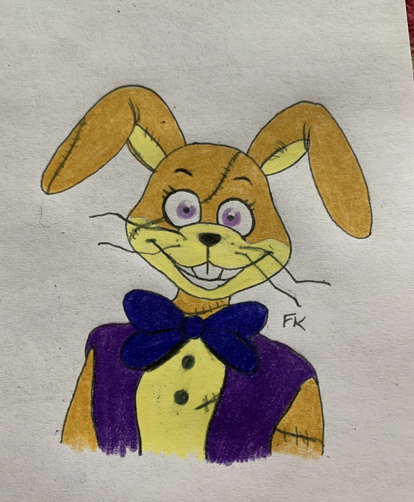 I drew Glitchtrap!!! | Fandom