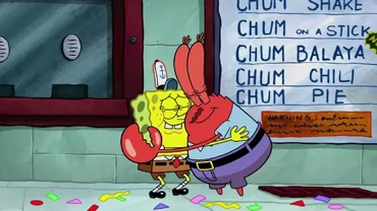 Mr. Krabs hugging SpongeBob :D | Fandom