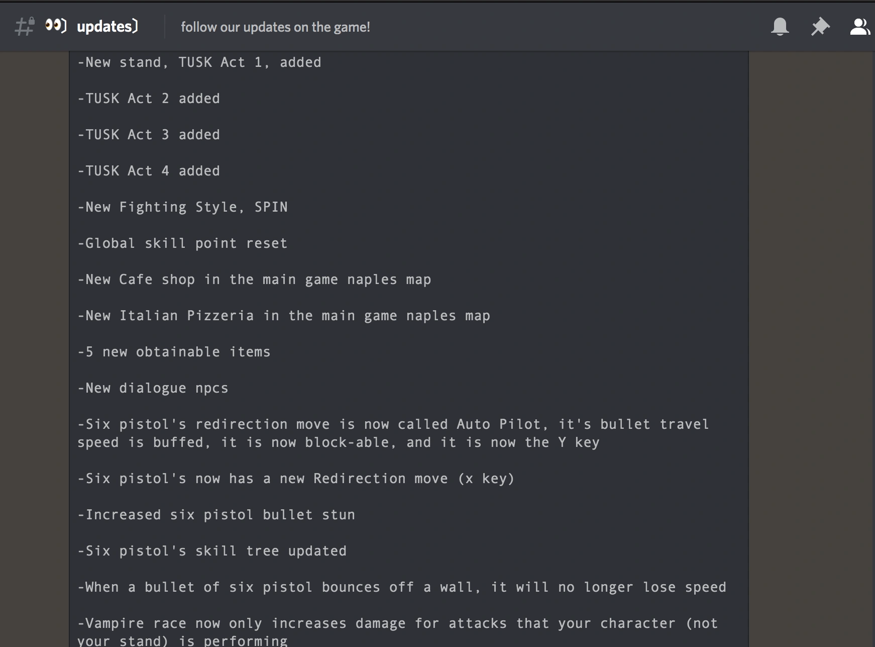 I know this is an ABD wiki but this is for us part-time YBA fans. LETS ...