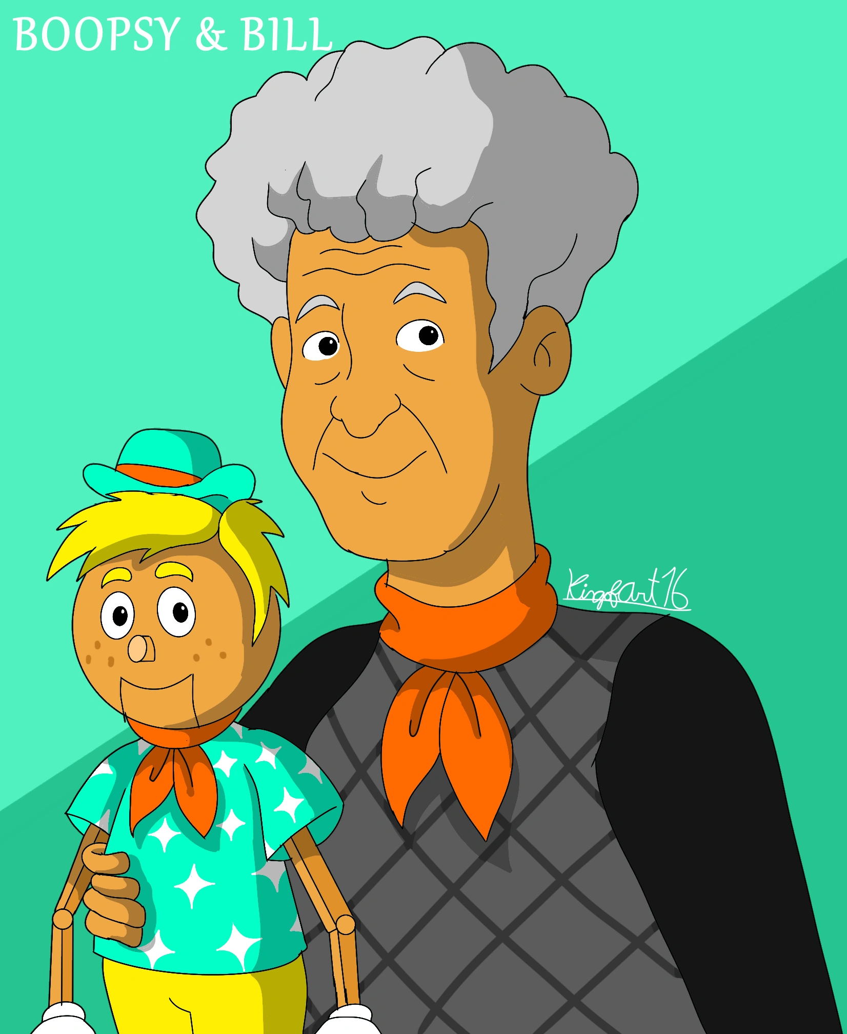 This is my edition of Boopsy & Bill. I posted it on their fanart ...