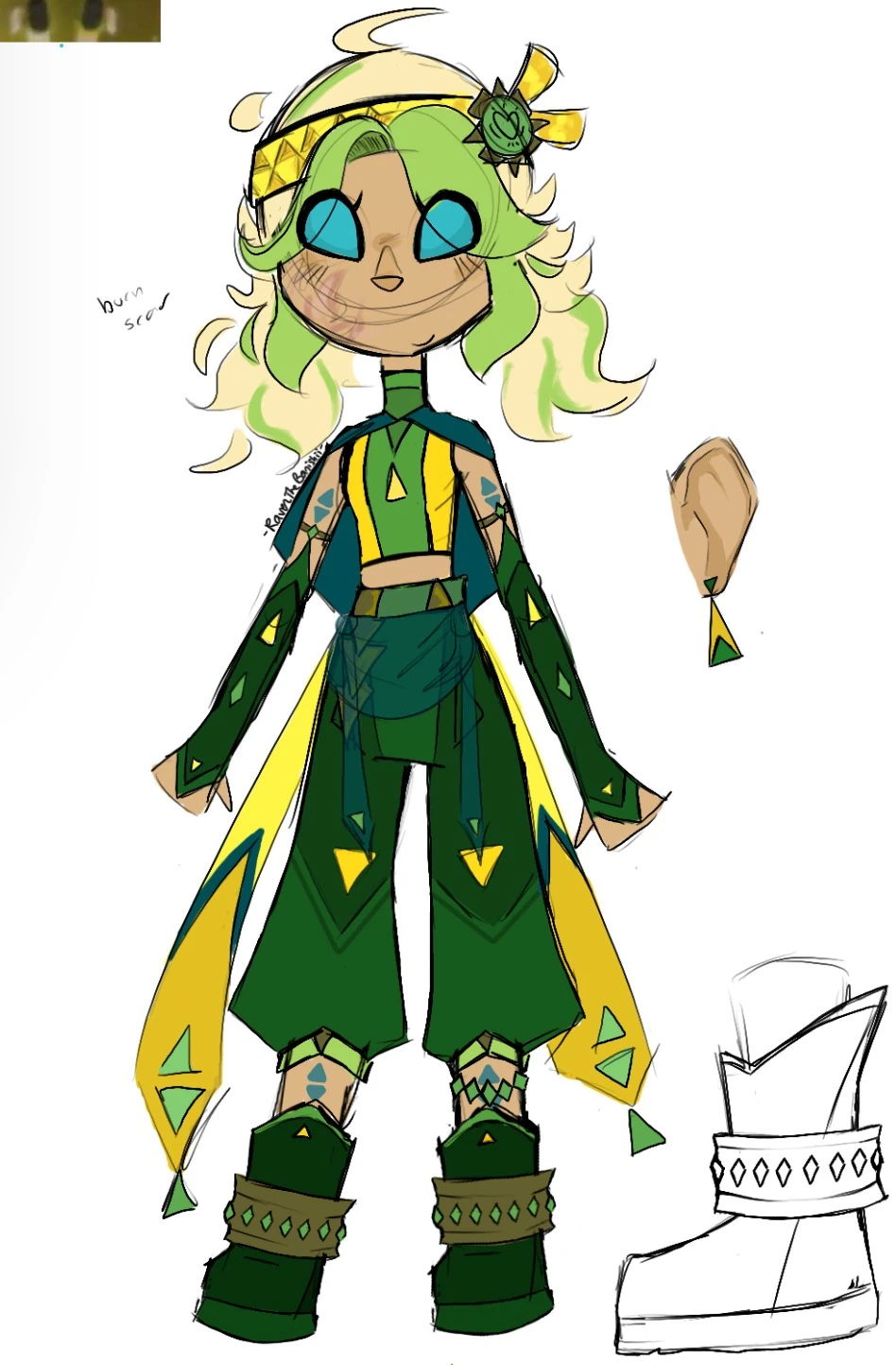 Update on my Natlan oc since it’s been like a week since I posted 😭 ...