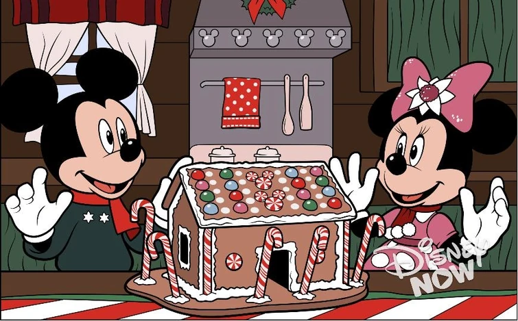 I colored Mickey Mouse and Minnie Mouse from Mickey's Christmas Tale in ...
