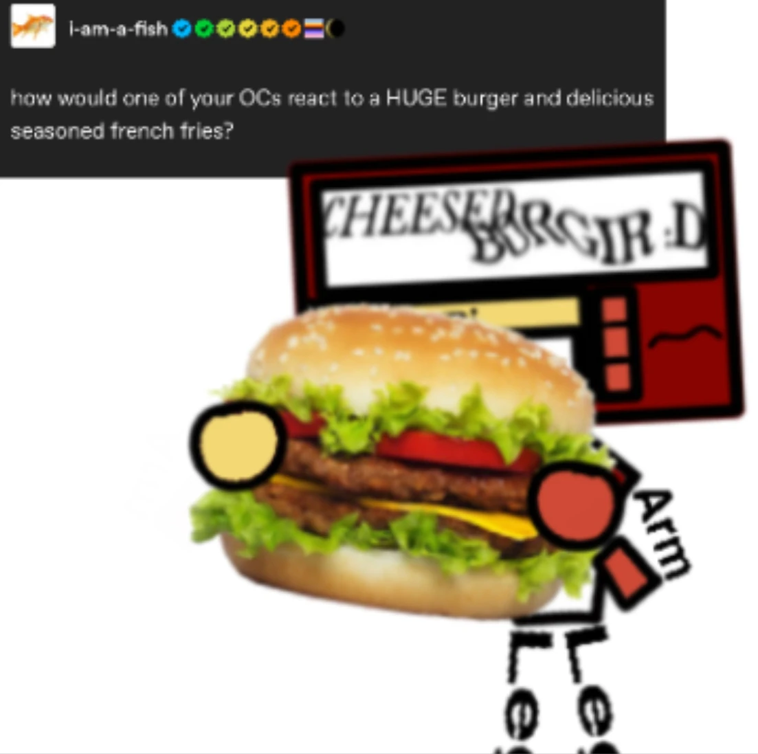 Americans be eating cheesed burger | Fandom