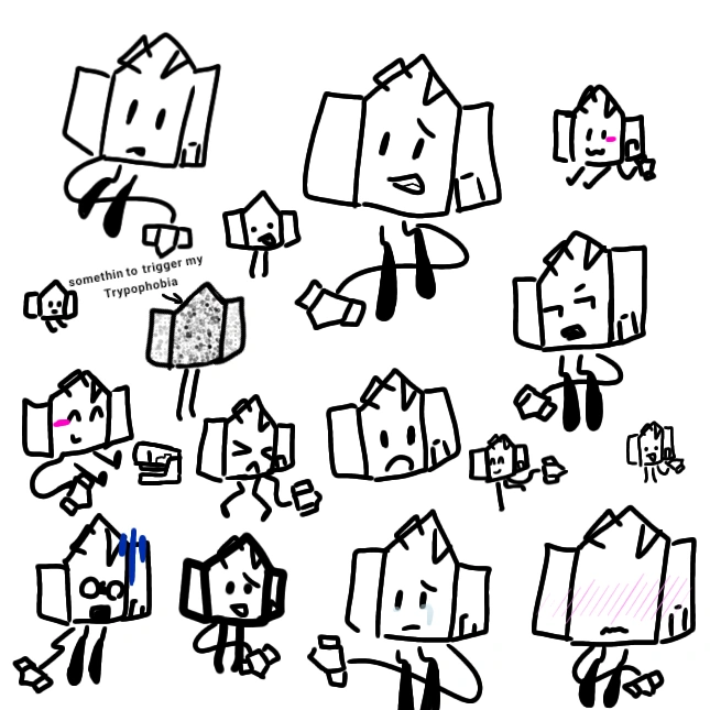 Im scared to go back 2 school so hav some foldy doodles | Fandom