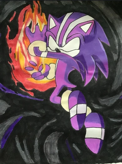 I drew Darkspine sonic!!!!!!!!!!!!!!!!!!!!! | Fandom