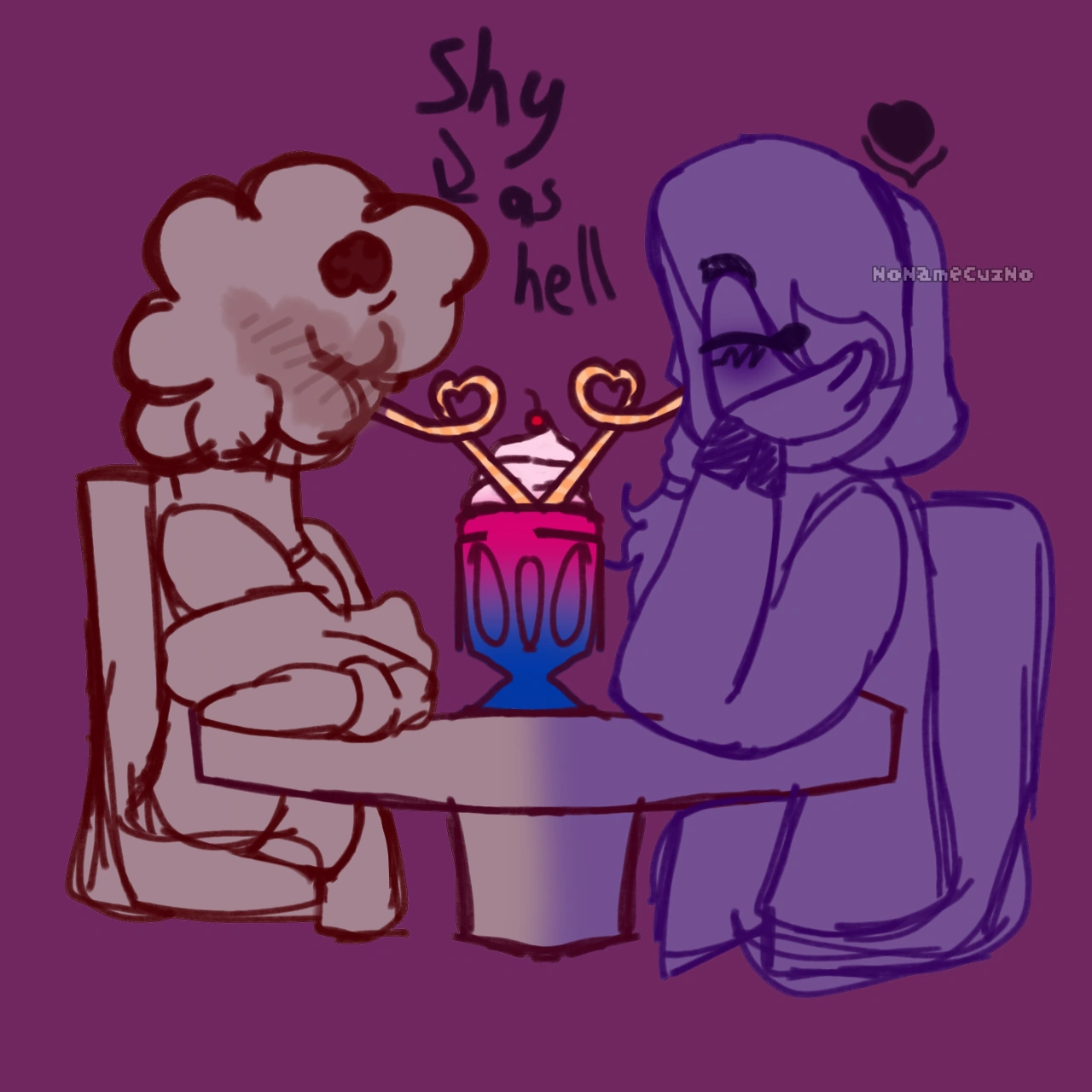 Finally... The oc x canon post of this month is finally ready | Fandom