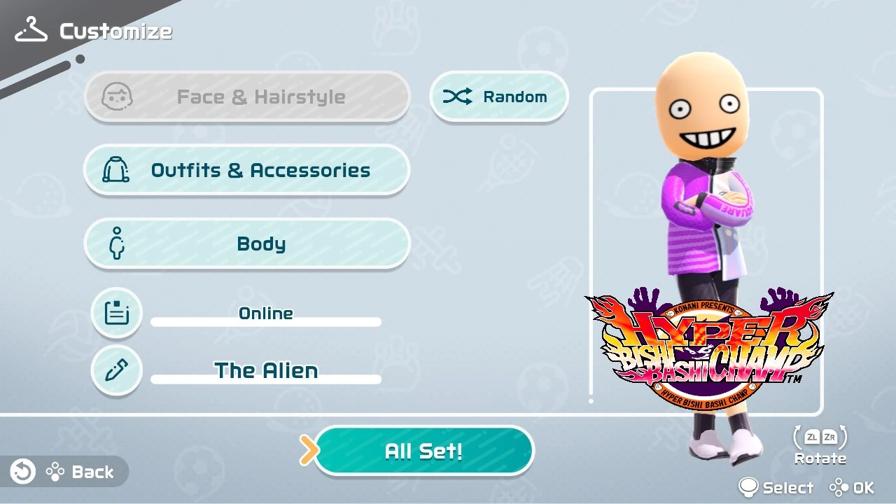 The Alien Mii I made in Hyper Bishi Bashi Champ for Switch Sports | Fandom