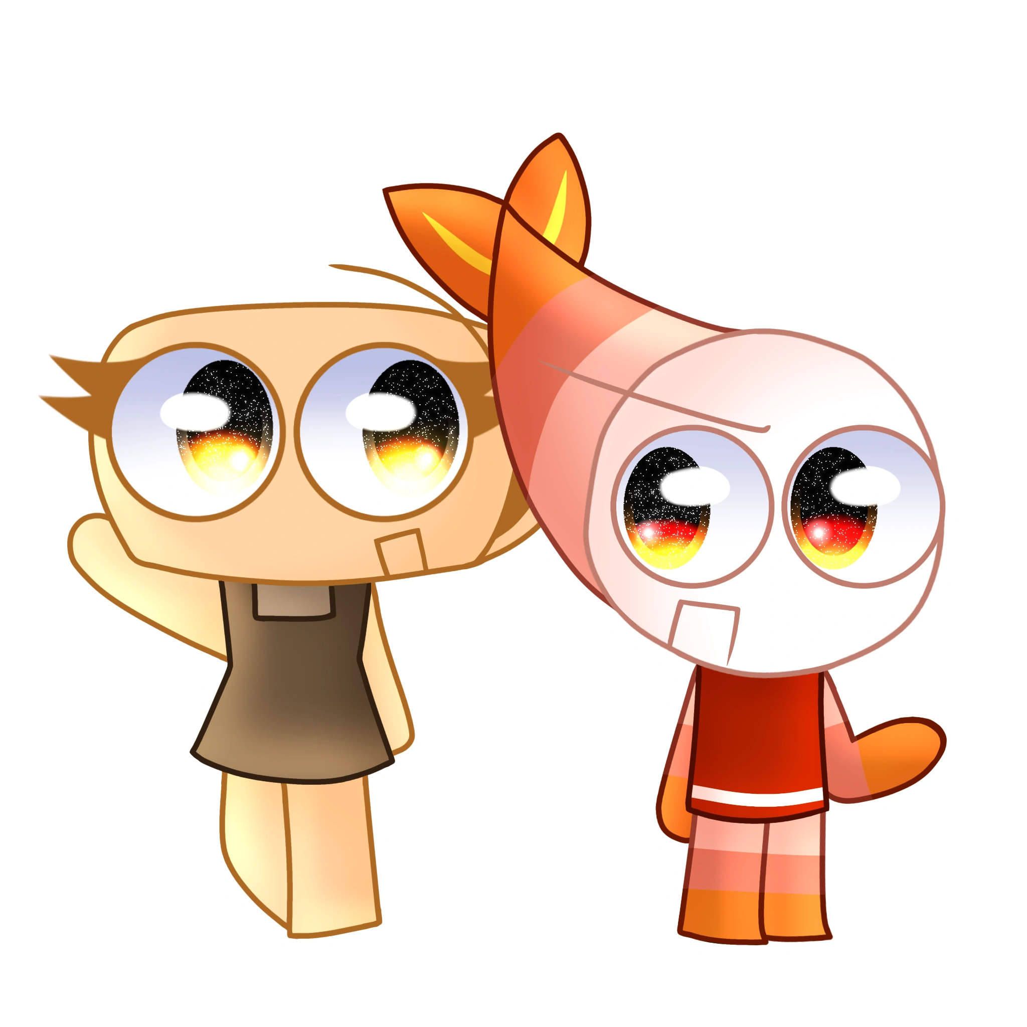 I drew me and my bestie's favs | Fandom