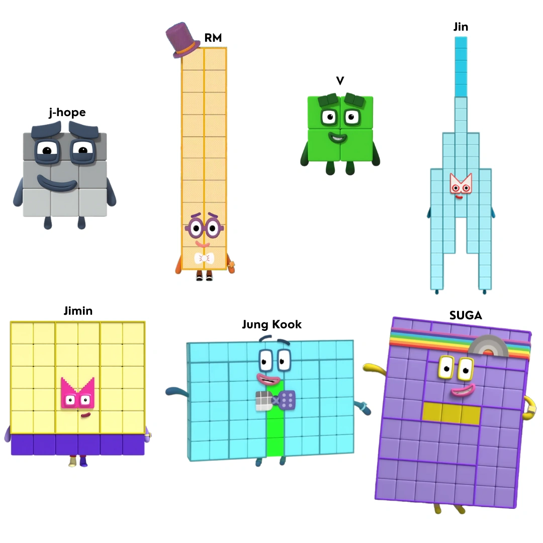 FINALIZED Numberblocks as BTS | Fandom