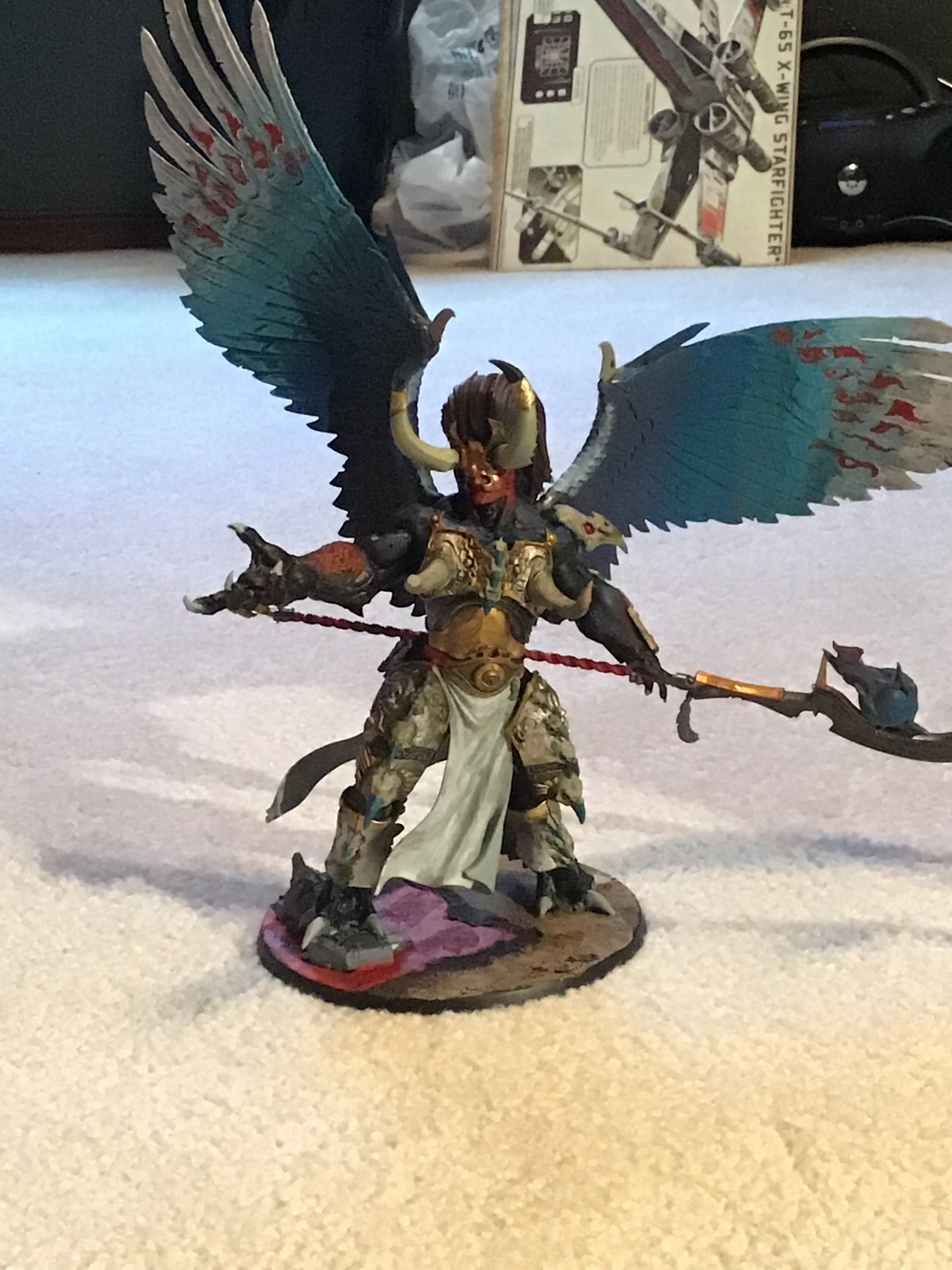 Magnus the red, arch demon-prince of Tzeentch, sorcerer lord of the ...