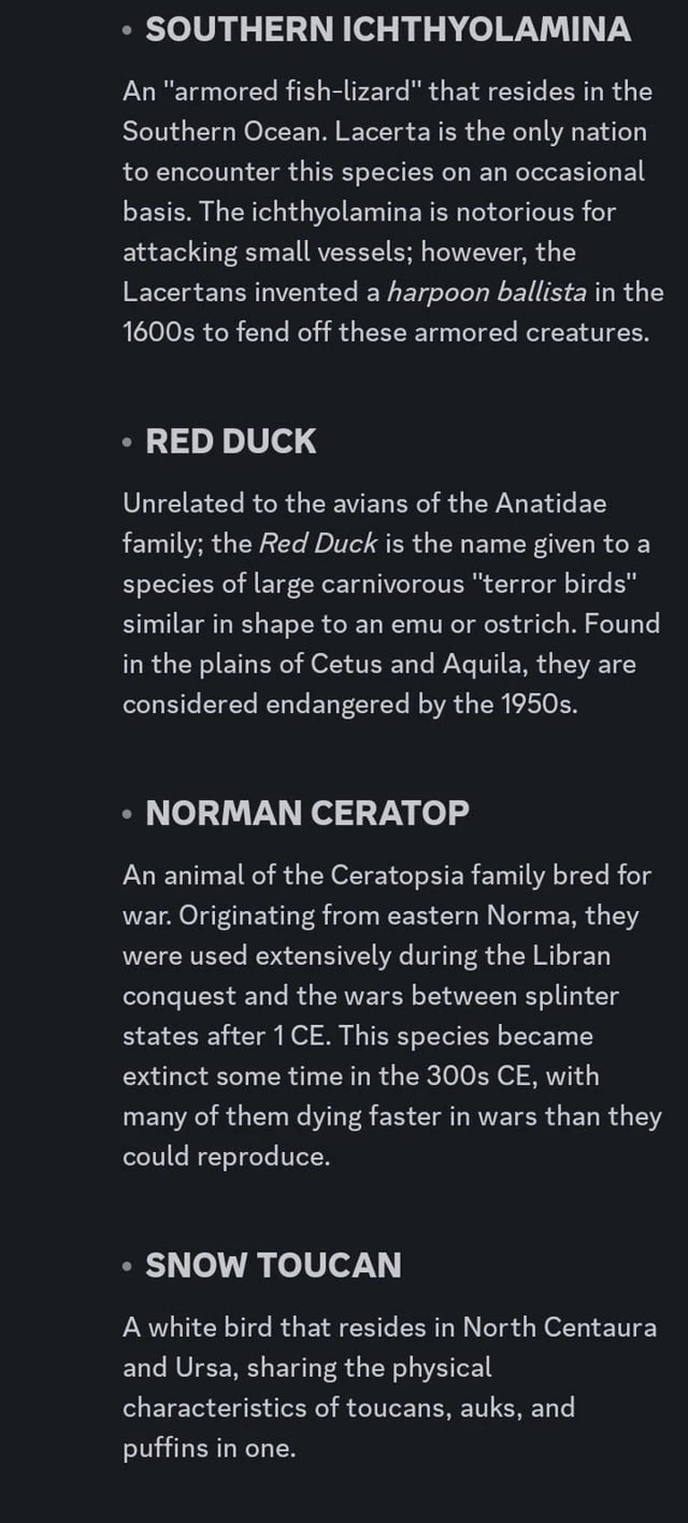 NEW ANIMAL LORE | Fandom
