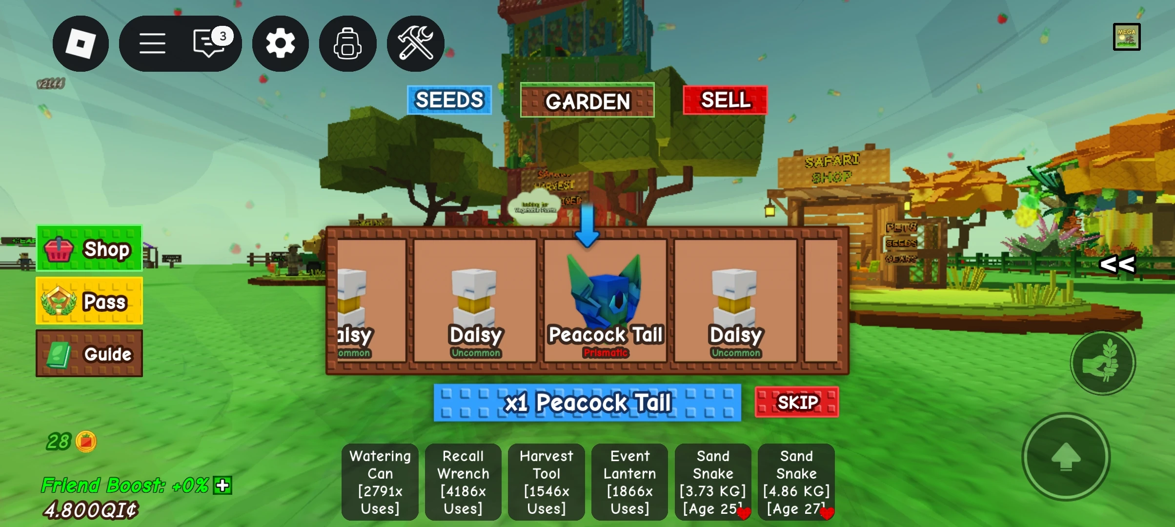 I got Peacock Tail on 8th Pack | Fandom