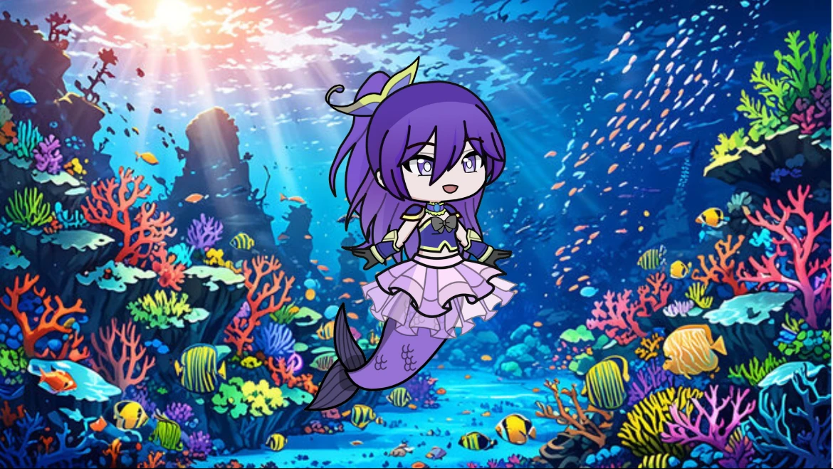 Day 9: I made Tohka as a Mermaid in Gacha life 🧜‍♀️ | Fandom