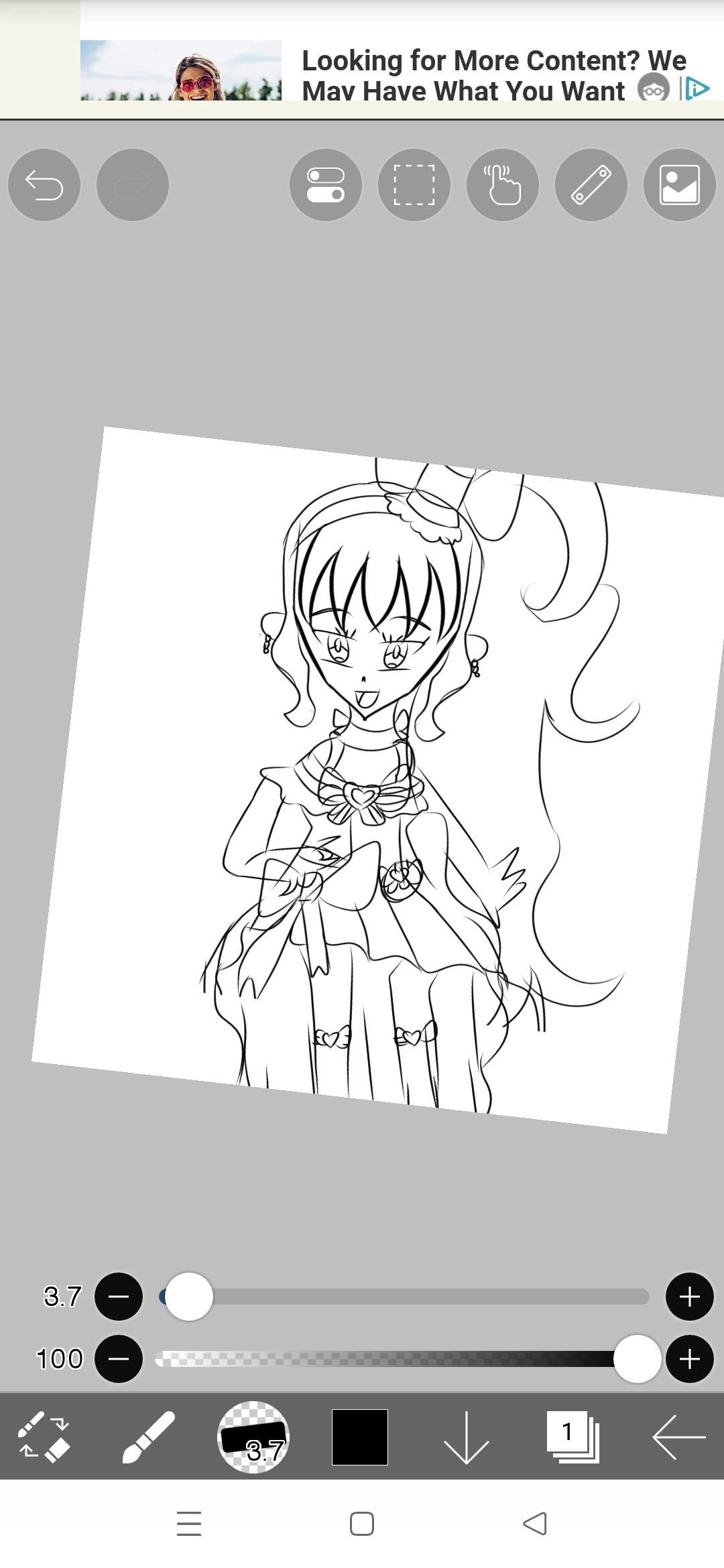 Cure Lilian fanart sketch | Fandom