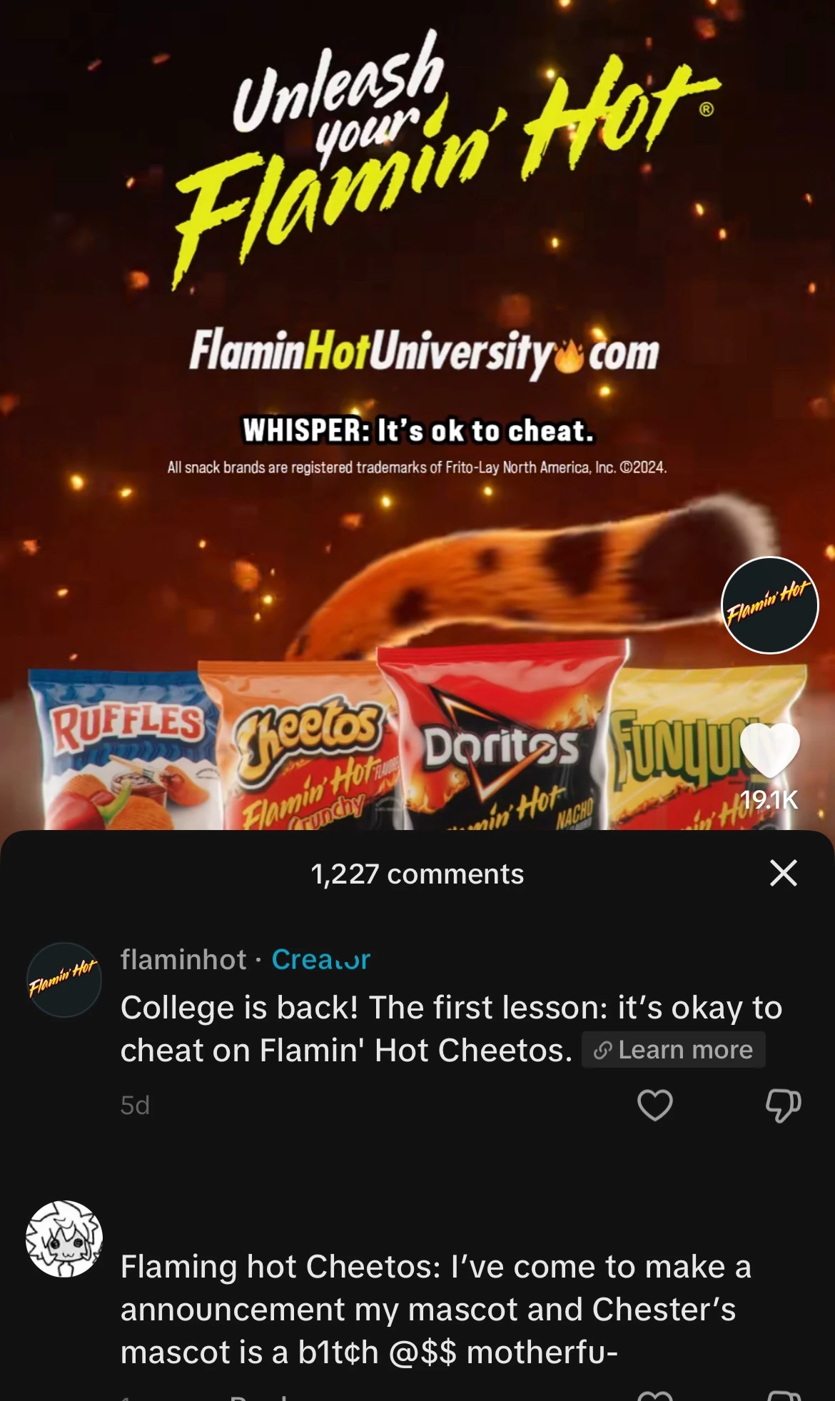 I should not be allowed to make comments on the flaming hot Cheetos it ...
