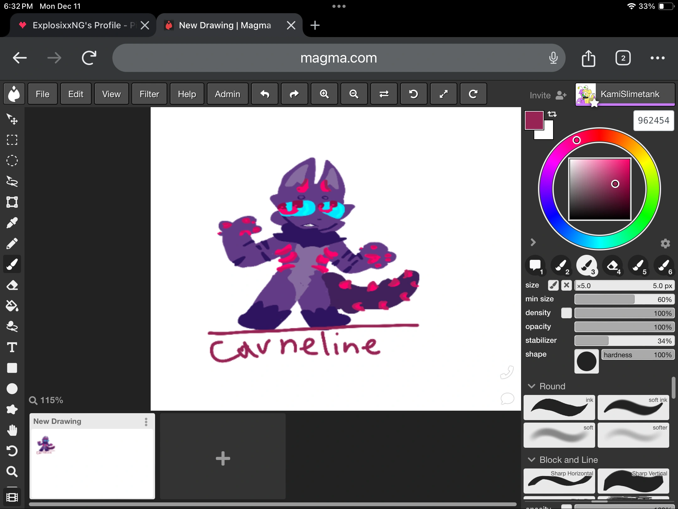 Drawing I did on magma- | Fandom