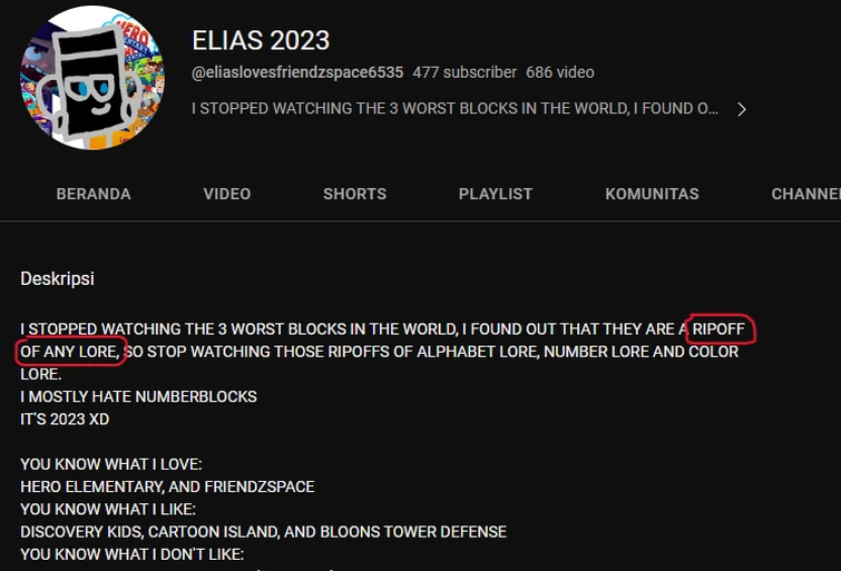 this dumb kid who think the blocks is ripoff of lores but this is ...