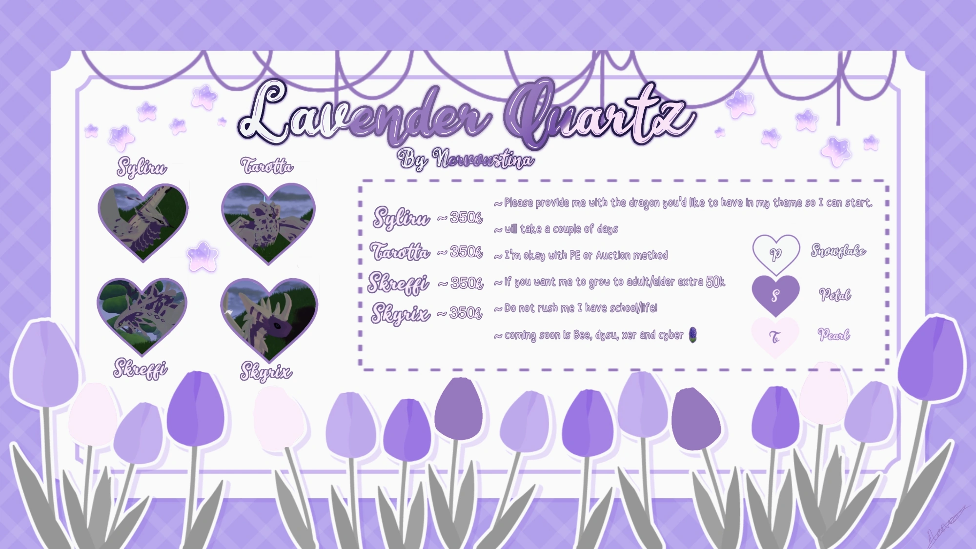 Taking orders for my Lavender quartz theme, sky, skreffi, syliru and taro is available 💜🪻 | Fandom