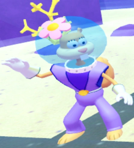 Sandy as Miss Appear in SpongeBob tower defense | Fandom