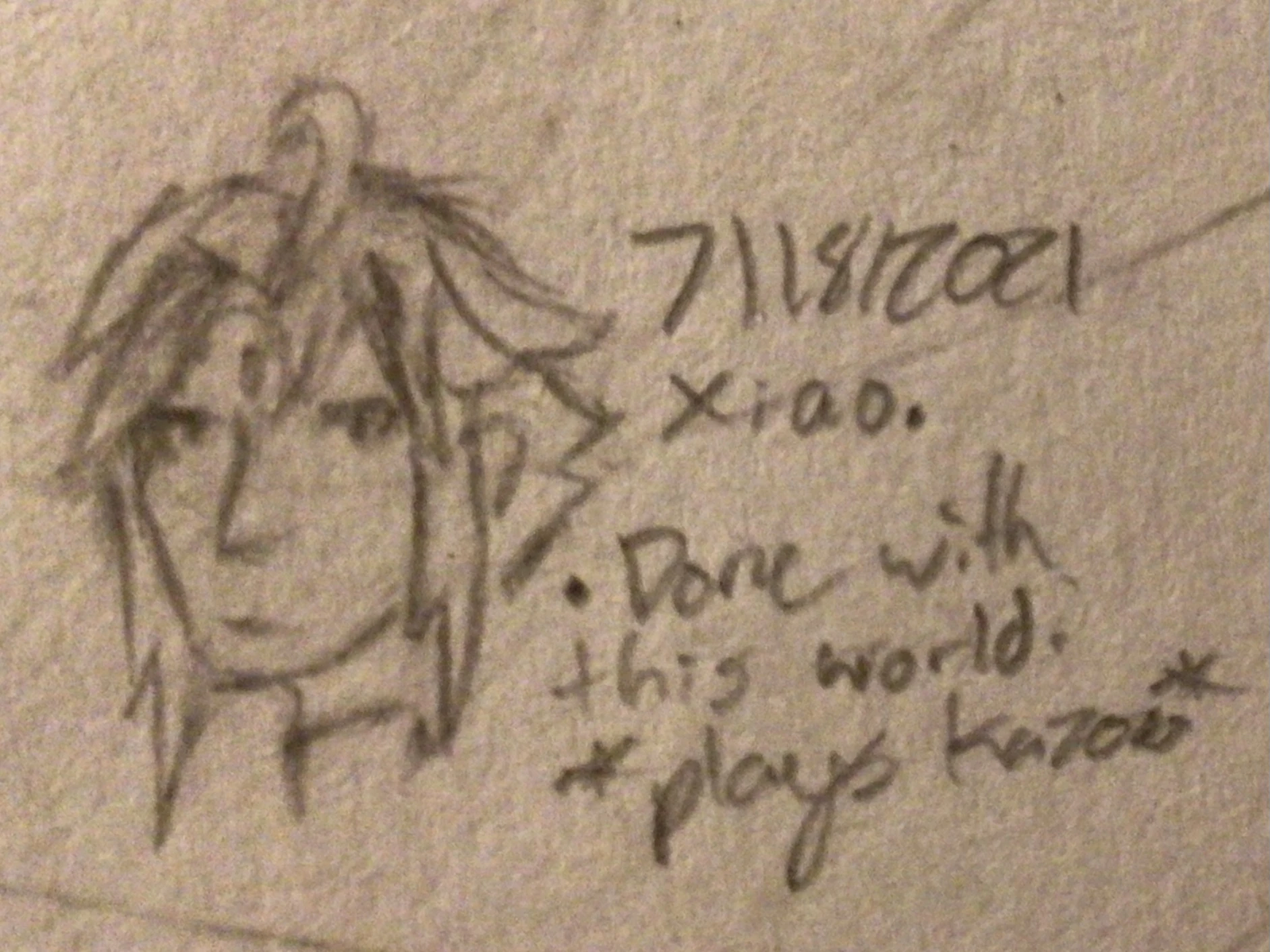 I (somewhat) tried drawing Xiao lol | Fandom