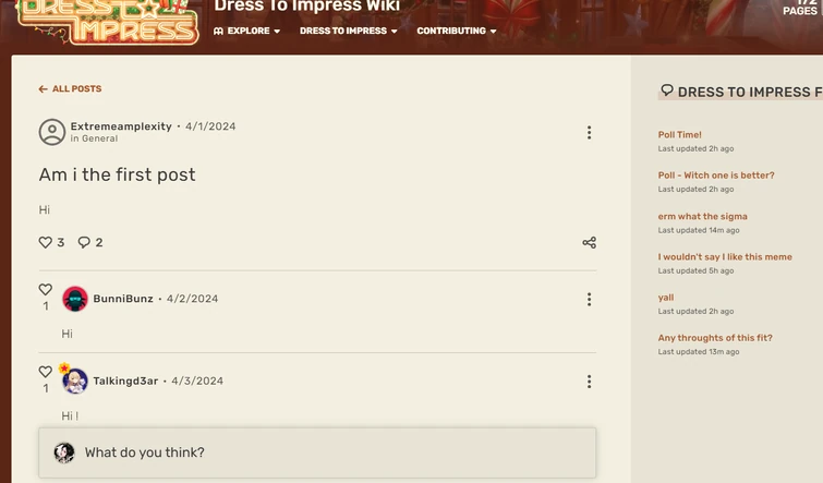 What's the first ever post on this wiki and the first ever wiki on fandom? | Fandom