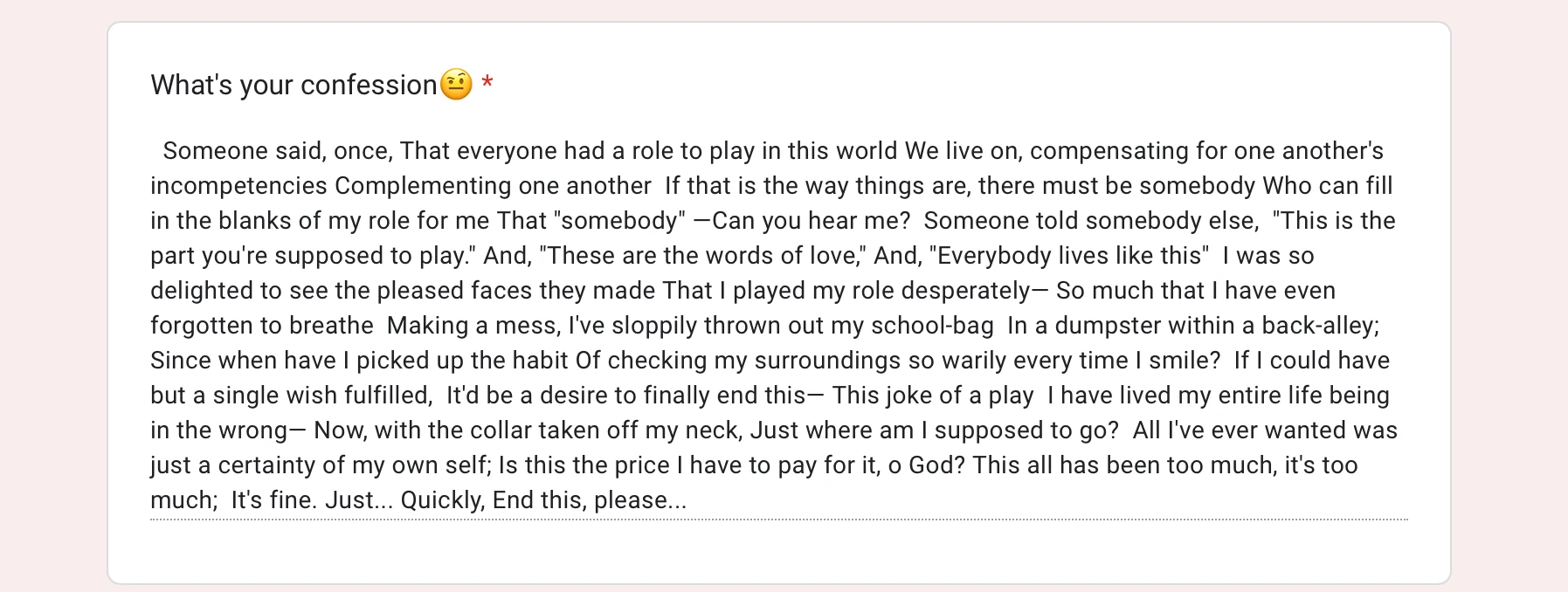 CONFESSIONS PART 6 | Fandom