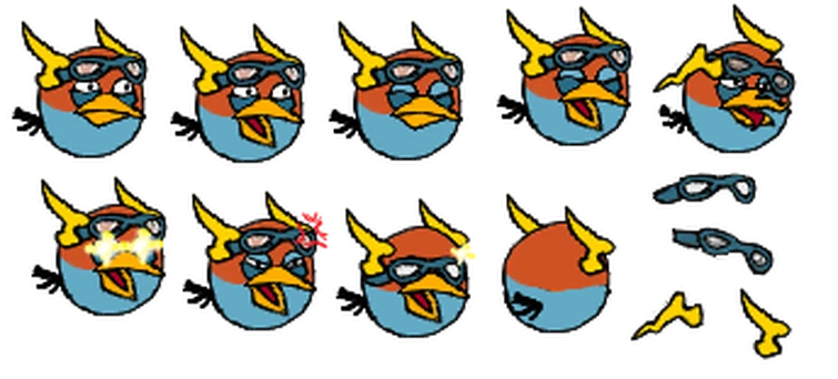 UL Chuck, Blue and Striped Bird Updated sprites N' Lore IV | Fandom