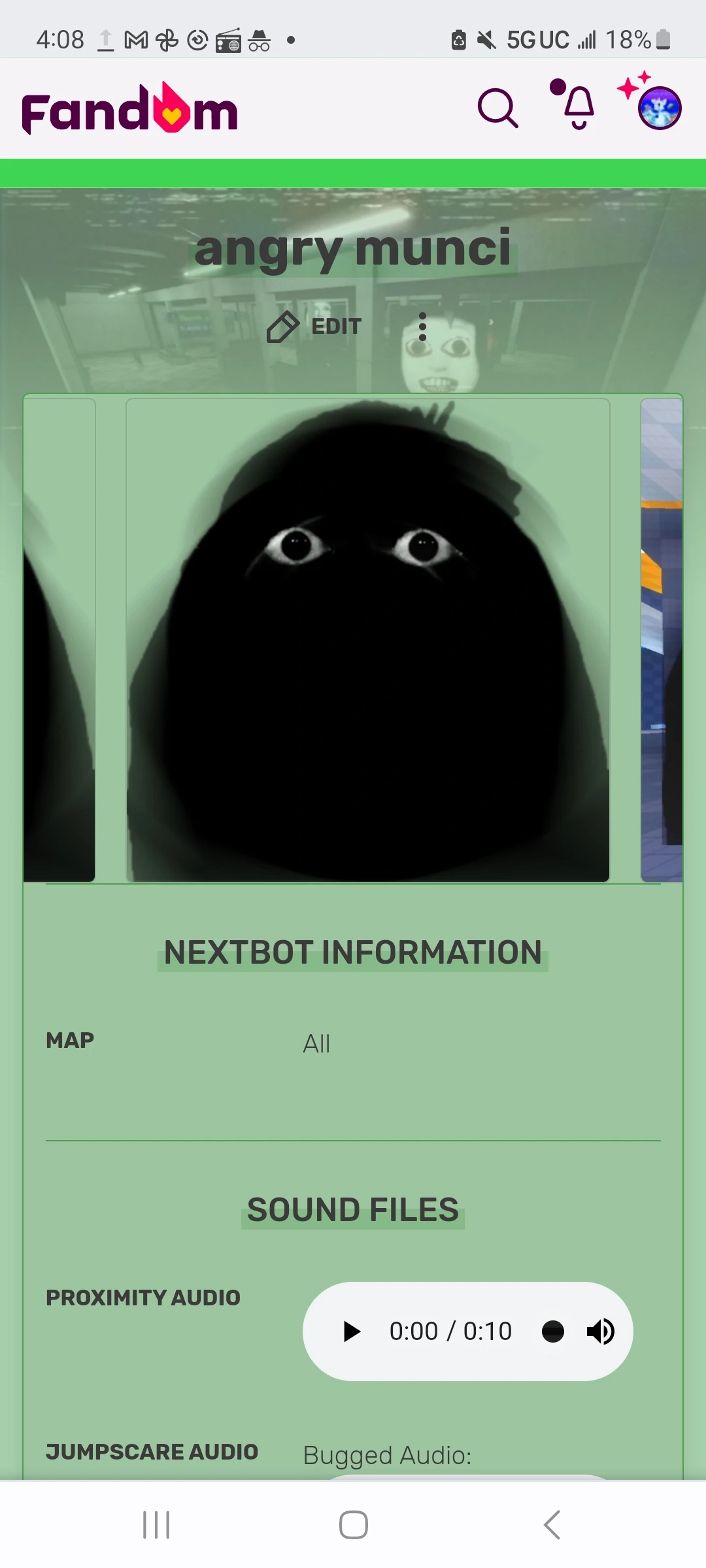 I noticed something rare in the new nextbot template | Fandom
