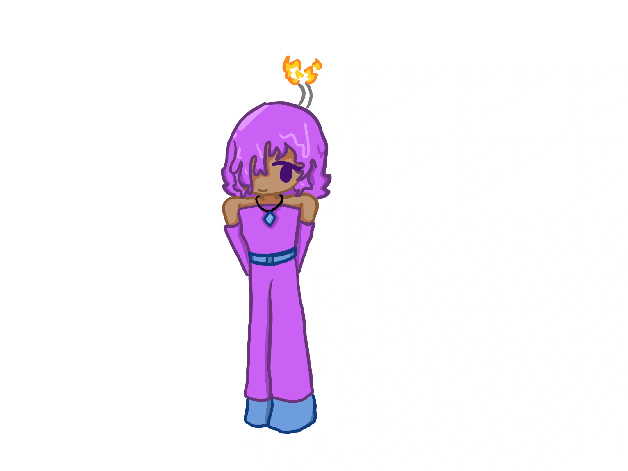 Drew Humanized Candle cause i got bored(also was thinking of ...
