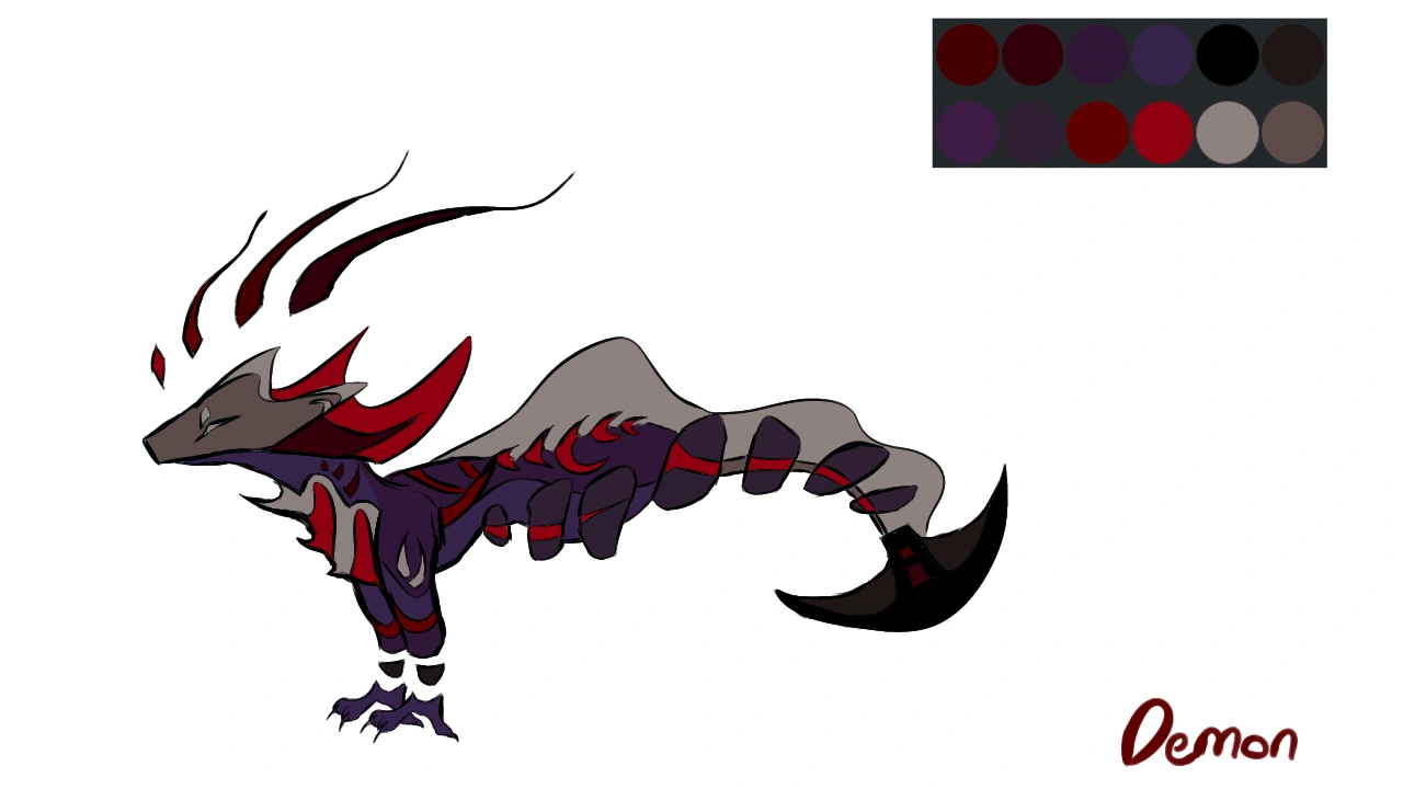 Demon palette as a creature concept | Fandom