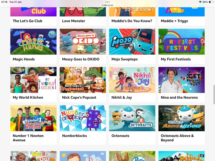 Cbeebies Shows Online Learning CBeebies