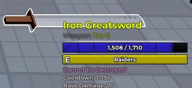 Iron Greatsword | Modded Cube Combination Official Wiki | Fandom