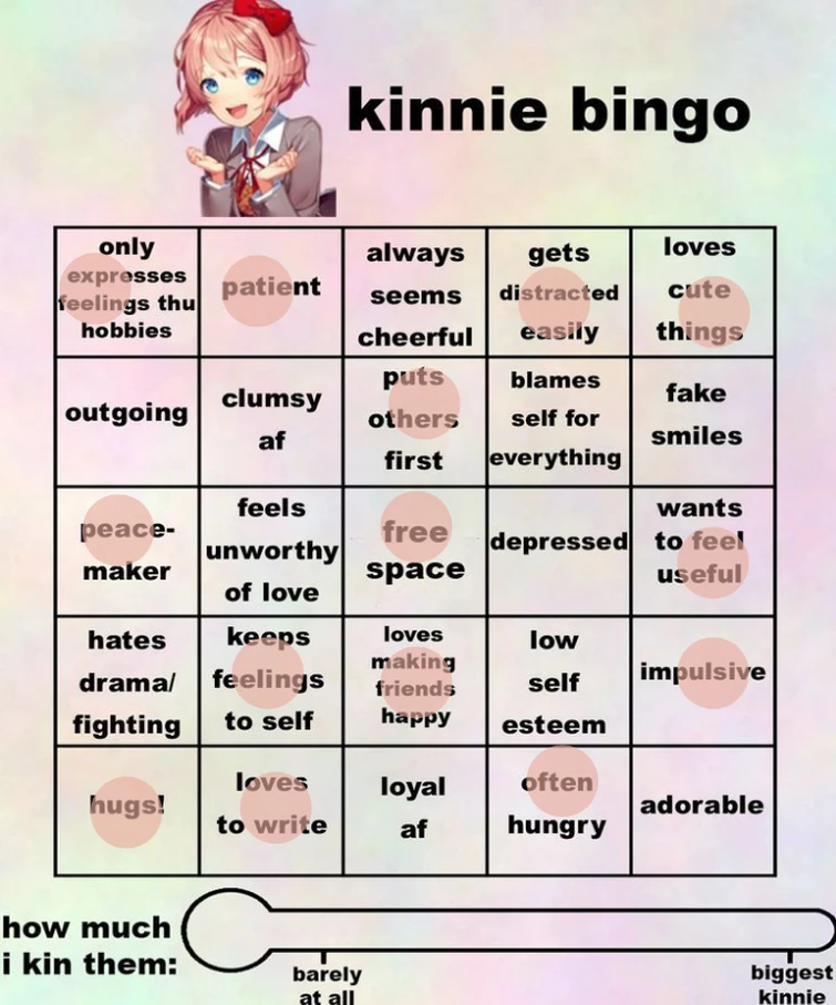 DDLC Kinnie Bingos | Fandom