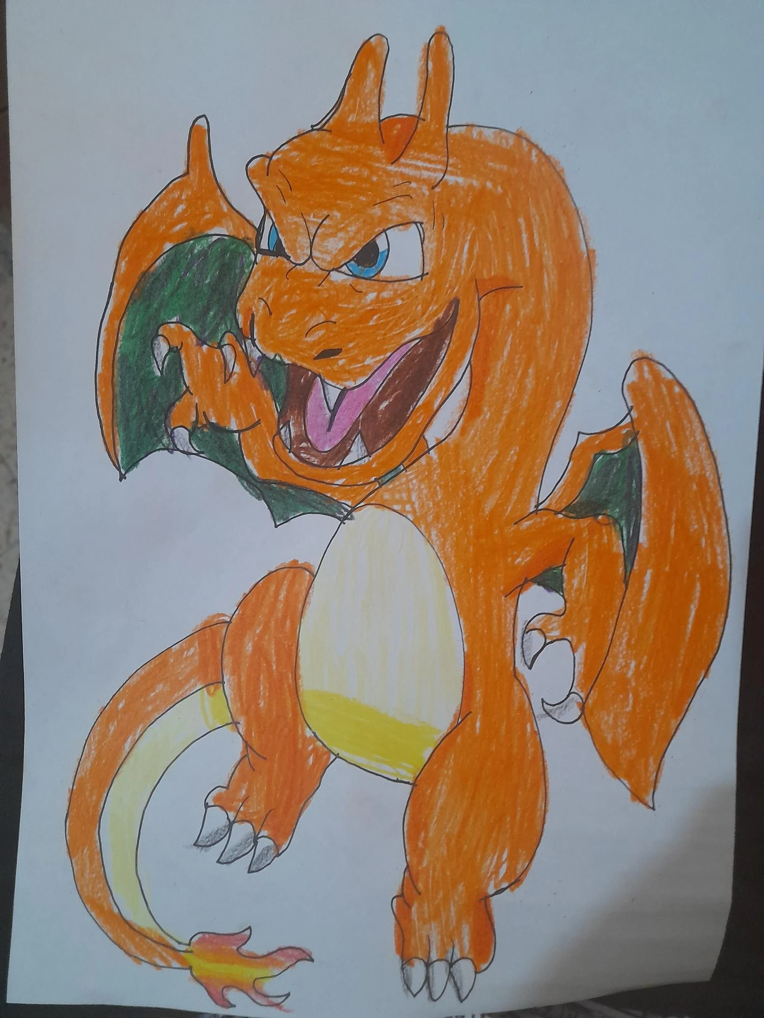 My drawing of Charizard (I'm back) | Fandom