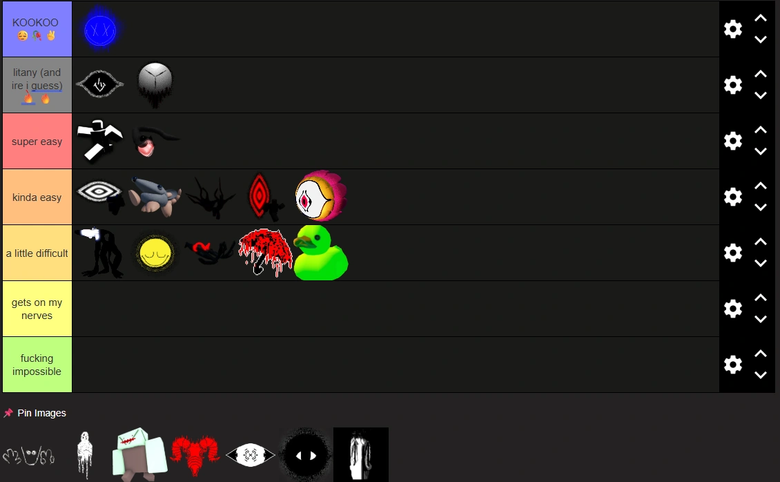 Johnson's Epic Tier List Thing (brought to you by the GRACE wiki - Part ...